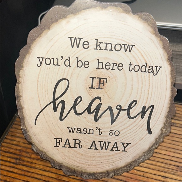 Wall Decor | Rustic Wood Slice Sign With Sentimental Quote | Poshmark